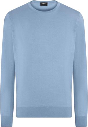 Ermenegildo Zegna pull à col rond - Bleu