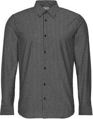 Calvin Klein Chemise slim &agrave; rayures en coton m&eacute;lang&eacute;