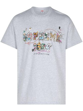 SUPREME t-shirt en coton - Gris
