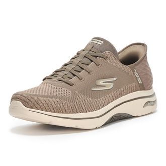 Skechers Slip-INS Herren Low Sneaker/Slip-On Sneaker Grand Select 2 Taup Textil, Größe:44, Farbauswahl:beige