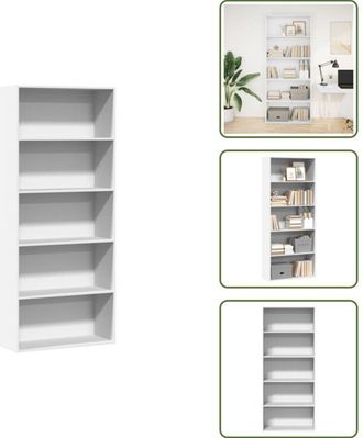 vidaXL VidaXL B&uuml;cherregal Wei&szlig; 80x30x189 cm Holzwerkstoff
