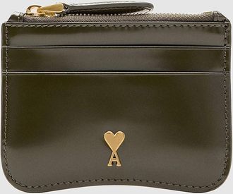 Ami Porte Cartes Paris Kaki Fonce