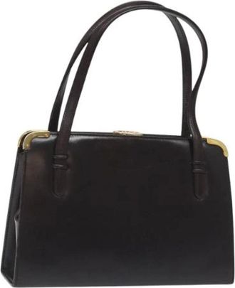 Gucci Pre-owned Cuir sacs-main - Femme - Pre-owned - Brun - Taille: ONE Size
