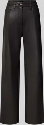 M.A.C Kunstlederhose mit seitlichen Eingrifftaschen