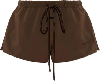 Fear of God Femme, Shorts, Brun, Taille: 40 FR Shorts avec logo brod&eacute;