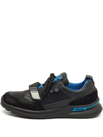 Prada baskets &agrave; lacets - Noir