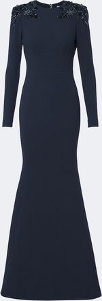 Rebecca Vallance Verzierte Robe Adrienne aus Cr&ecirc;pe