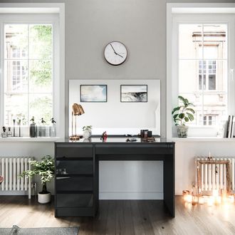 Vicco Schminktisch Anthrazit Sherry 120x75x55 cm - Kosmetiktisch, 5 Schubladen für unterschiedliche Aufbewahrungsbedürfnisse