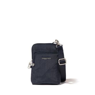 Baggallini Damen Securtex Anti-Diebstahl Activity Crossbody Bag, French Navy