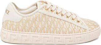 Versace Femme, Chaussures, Beige, Taille: 41 EU Medusa Head Platform Baskets