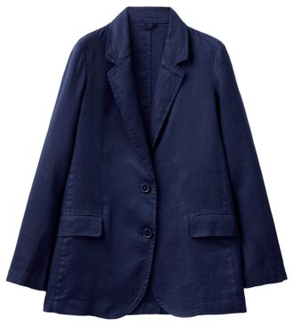 Benetton Damen M/L 2aghdw00R Jacke, Nachtblau 252, 42