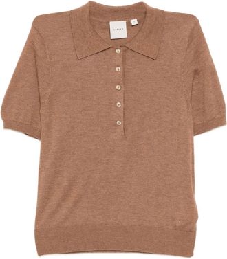 Varley Fein gestricktes Toni Poloshirt - Braun