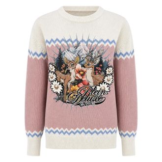 Philipp Plein Pullover Rundhalsausschnitt Ls Love - - Knitwear - Damen - Mehrfarbig - XS