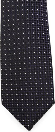 Tom Ford Micro-Patterned Silk Necktie - Black