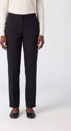 Anine Bing Gerade geschnittene Hose mit mittlerer Leibh&ouml;he aus Wollmischung mit G&uuml;rtelschlaufen