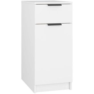 vidaXL B&uuml;roschrank Wei&szlig; 33,5x50x75 cm Holzwerkstoff - Vidaxl