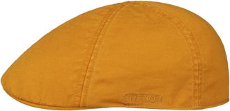 Stetson Texas Cotton Flatcap UV Schutz 40+ Unifarbene Schirmmütze Frühjahr Sommer Terracotta XL (60-61 cm)