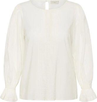 Kaffe Curve Femme, Blouses et Chemises, Beige, Taille: 54 FR KCmille Linen Blouse