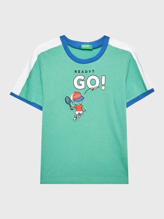 Benetton United Colors Of Benetton T-Shirt 3096G108L Gr&uuml;n Regular Fit