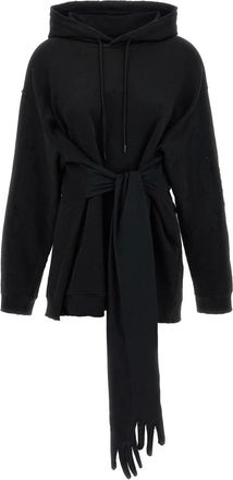 Maison Margiela Femme, Robes, Noir, Taille: 38 FR Mini-robe &agrave; capuche