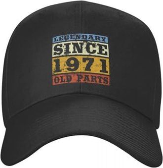 Generic Casquette de baseball Punk The Birthday 1971 Legendary Original Parts Casquette de baseball Hommes Femmes Respirant Trucker Chapeau Sport Cadeau