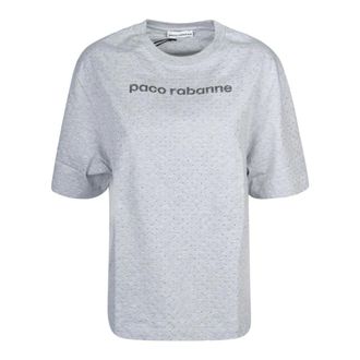 Paco Rabanne Graues T-Shirt P073 - - Tops - Damen - Grau - XS