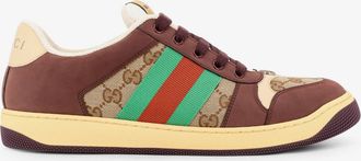 Gucci GG fabric leather sneakers - GUCCI - gender_Man