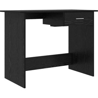vidaXL Schreibtisch Schwarze Eiche 100 x 50 x 76 cm Holzwerkstoff Vidaxl