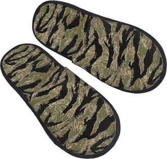 Generic Pantoufles De Voyage Camouflage &Agrave; Rayures De Tigre Cozy Pantoufles Chaud Chaussons DInt&eacute;rieur Pour Int&eacute;rieur Voyage Femmes M