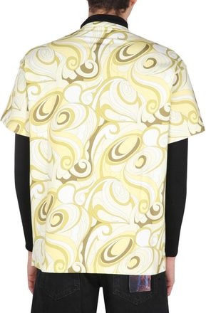 Raf Simons Crew Neck Hippie Pattern T-Shirt - Yellow
