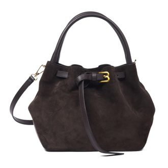 Baldinini Sac &agrave; main en daim - Femme - Sacs - Brun - Taille: ONE Size