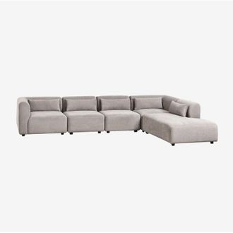 Sklum Sklum - 5-teiliges modulares Sofa Fogler mit Chaiselongue rechts
