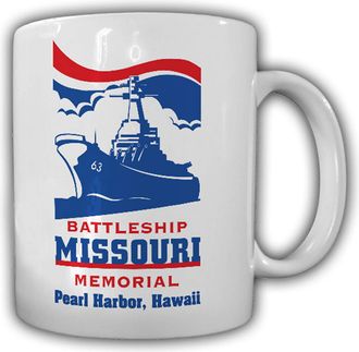 Copytec Battleship USS Missouri BB-63 Mighty Mo Iowa-Klasse Navy - Tasse 13188