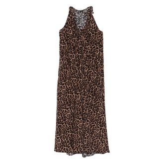Anine Bing Gathered Scoop-Neck Midi Dress - - Dresses - Damen - Braun - S