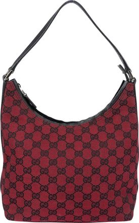 Gucci Crossbody Bags - Gucci Red GG Monogram Shoulder Bag - Gr. unisize - in Rot - f&uuml;r Damen