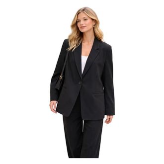SoAllure Femme, Vestes, Noir, Taille: 46 FR Giacca Oversize Doppio Bottone