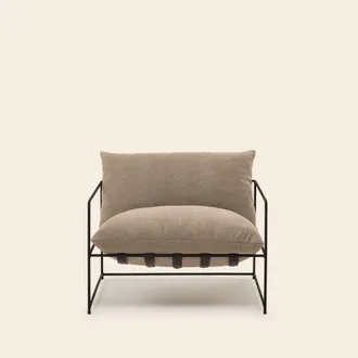 Madura Fauteuil Alceno Glory taupe - MARRON