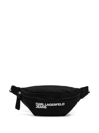 Karl Lagerfeld sac banane à logo appliqué - Noir