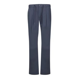 Herno Homme, Pantalons, Bleu, Taille: M Pantalon Bleu avec Cordon de Serrage &agrave; la Taille
