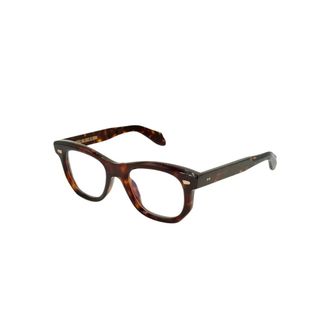 Cutler and Gross Homme, Accessoires, Brun, Taille: 49 MM 1409 Round Optical Frame
