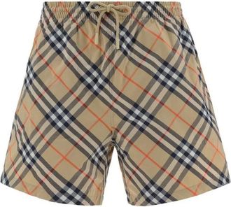 Burberry Homme, Shorts, Multicolore, Taille: XL Check Pattern Swim Trunks