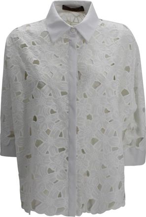 D.exterior Femme, Blouses et Chemises, Blanc, Taille: 38 FR Chemises