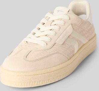 Tamaris Low Top Sneaker aus Rindsleder-Textile-Mix