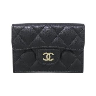 Chanel Pre-owned Timeless Classic Caviar Skin Wallet - - Pre-owned - Damen - Schwarzk - ONE SIZE