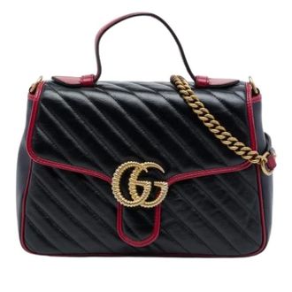 Gucci Sac bandouli&egrave;re matelass&eacute; Pre-owned - Femme - Pre-owned - Noir - Taille: ONE Size