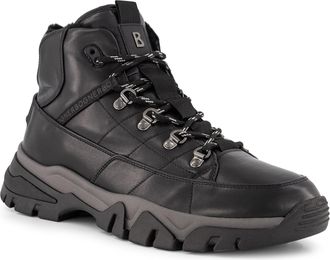Bogner Herren Schn&uuml;rboots schwarz Glattleder