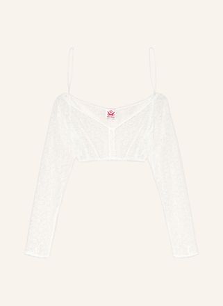 Spieth & Wensky Dirndlbluse Hildis Aus Spitze weiss