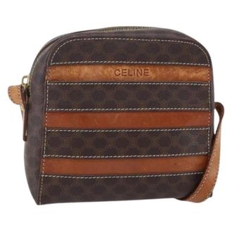 Celine Sac bandouli&egrave;re en plastique Pre-owned - Femme - Pre-owned - Brun - Taille: ONE Size