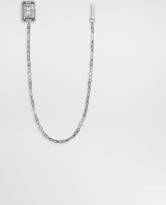 Dolce & Gabbana Uhrenbrosche Mit Strasssteinen - Mann Bijoux Silber Metall Pz