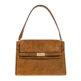 Tory Burch Large Lee Radziwill Wildleder-Schultertasche - - Bags - Damen - Braun - ONE SIZE